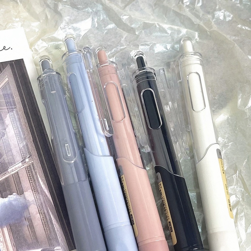 Transparent Retractable Gel Pen 0.5mm Gel Pen School Office Supplies ...