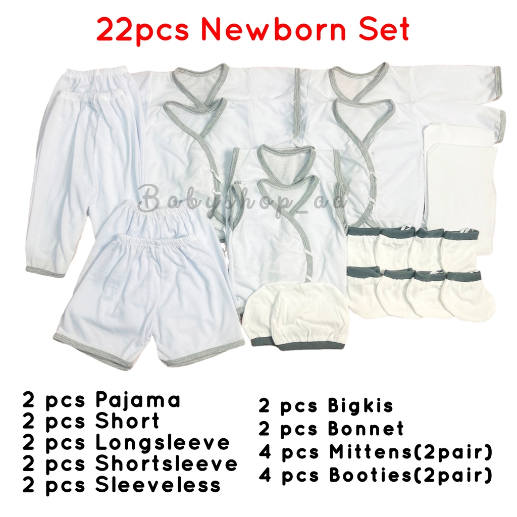 22pcs Newborn Sulit Set Baru baruan Infant Baby Clothes / Baby Needs ...