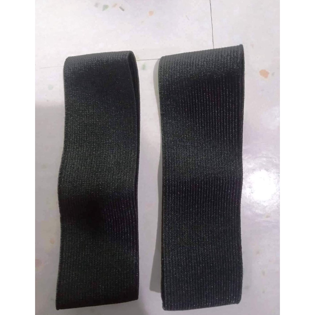 rubber tuck-in/garter tuck-in black ankle support/knee support (pair ...