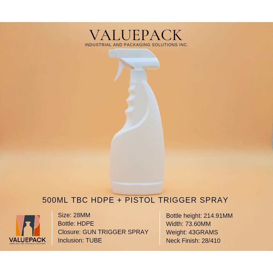 500ml TBC HDPE BOTTLE + TRIGGER SPRAY | Shopee Philippines
