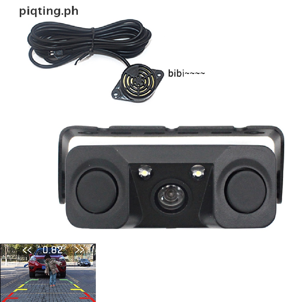 PP 3In1 Car Night Vision Rear View Camera Parking Sensor with ...