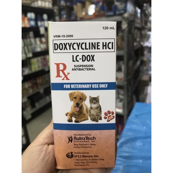 LC-Dox Doxycyline HC1 Antibacterial for Pets 120ml | Shopee Philippines