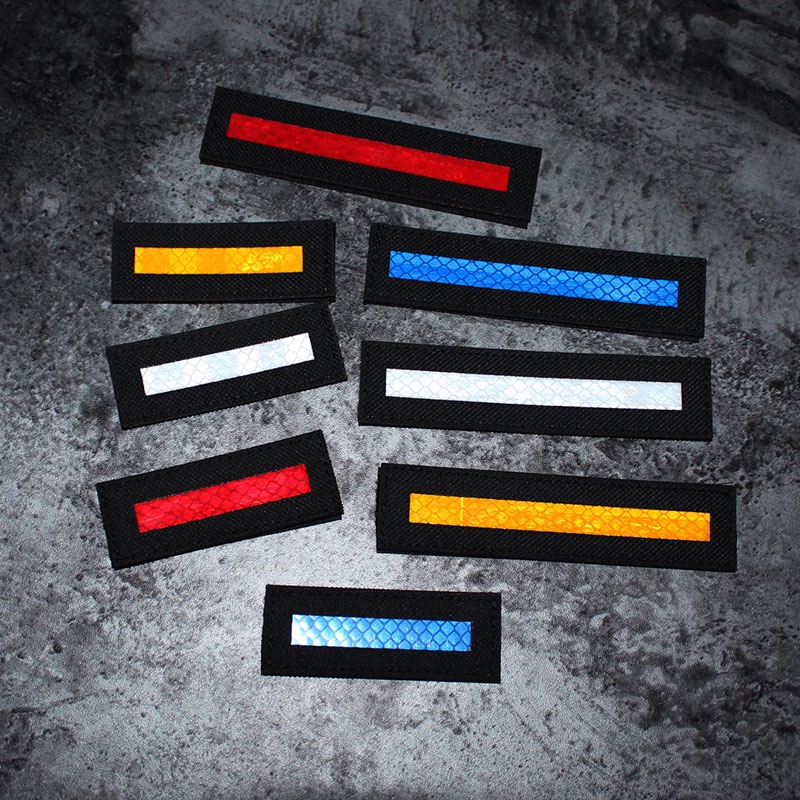 Reflective Strip Velcro Patch Outdoor Bag Sticker Long Chest Russian ...