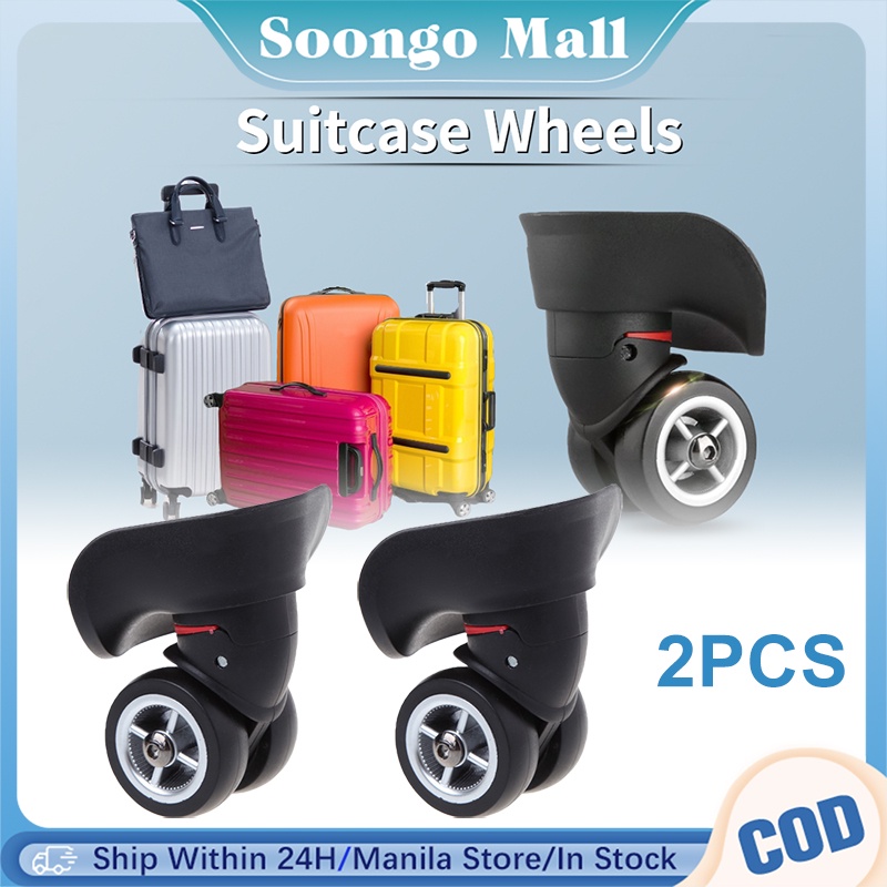 2PCS Luggage Suitcase Wheel Universal Double Row 360 Swivel Quiet ...