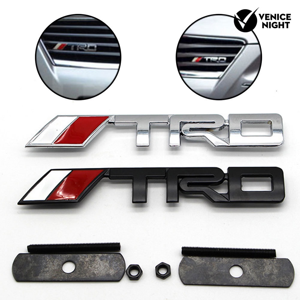 VE.R Logo Badge 3D Car Styling TRD Front Grille Emblem Sticker for ...