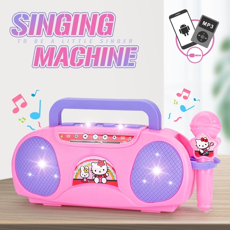 Children Singing Machine with mic Toys Battery operated for Gift Boy ...