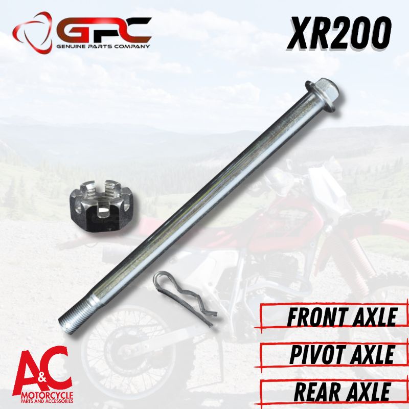 GPC XR200 Front Axle, Pivot/Swingarm Axle & Rear Axle | Shopee Philippines