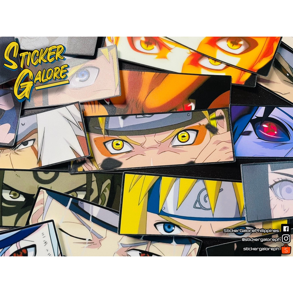 NARUTO EYES PREMIUM STICKER (VINYL LAMINATED, WATERPROOF AND SCRATCH ...