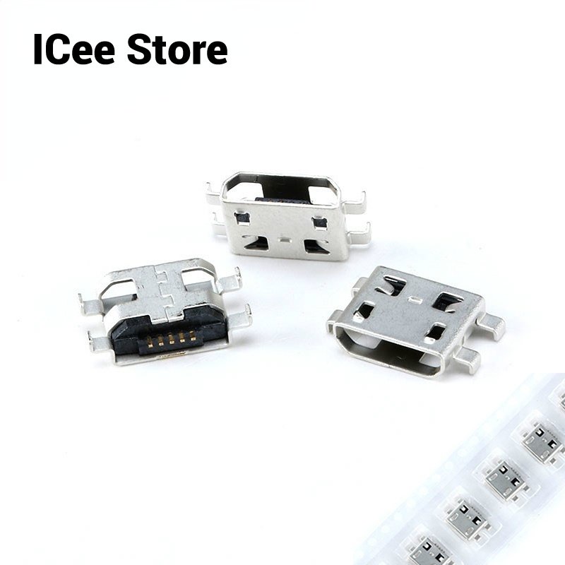 20Pcs Micro USB 5Pin B Type Female Connector for Mobile Phone Micro USB ...