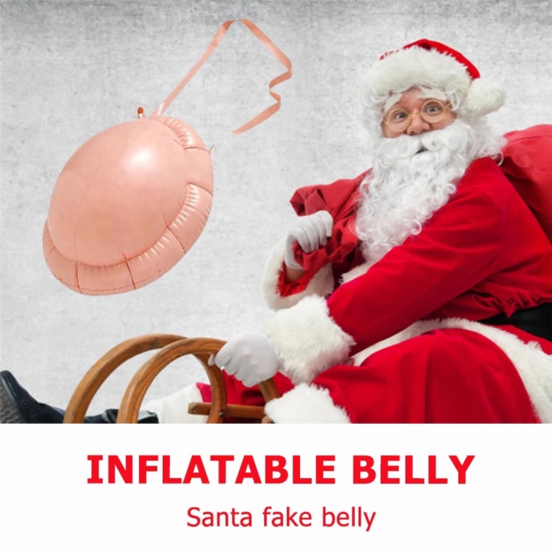 Hot Inflatable Santa Claus Fake Belly Christmas Cosplay PVC Fake Belly ...