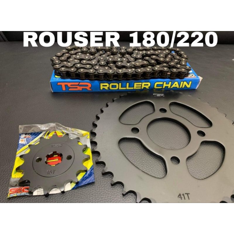 Rouser 180/220/200/NS200 CHAIN AND SPROCKET SET | Shopee Philippines