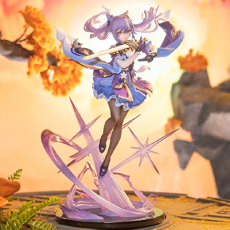 Game Genshin Impact Figure Keqing Action Figures Thunder Fast Rain 1/7 ...