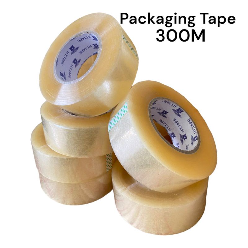 Transparent Packaging Tape Roll 300M | Shopee Philippines