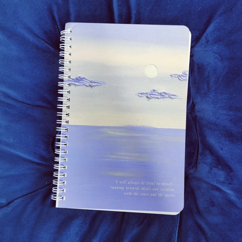 A5 oil painting coil school supplies journal notepad aesthetic writing ...