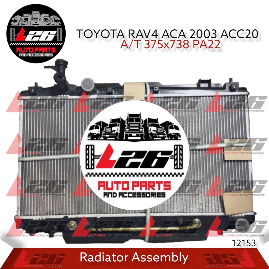 12153 Toyota RAV4 ACA 2003 ACC20 375X738 PA22 1Rows Radiator Assembly ...