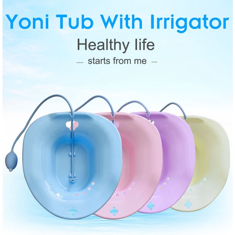 Female Vaginal Steam Tub with FREE Irrigator [Thick and sturdy/Suitable ...