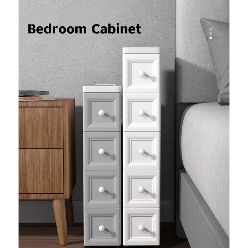 SKYNNI Storage Cabinet Kitchen Storage Cabinet 25cm Three Layer Cabinet ...