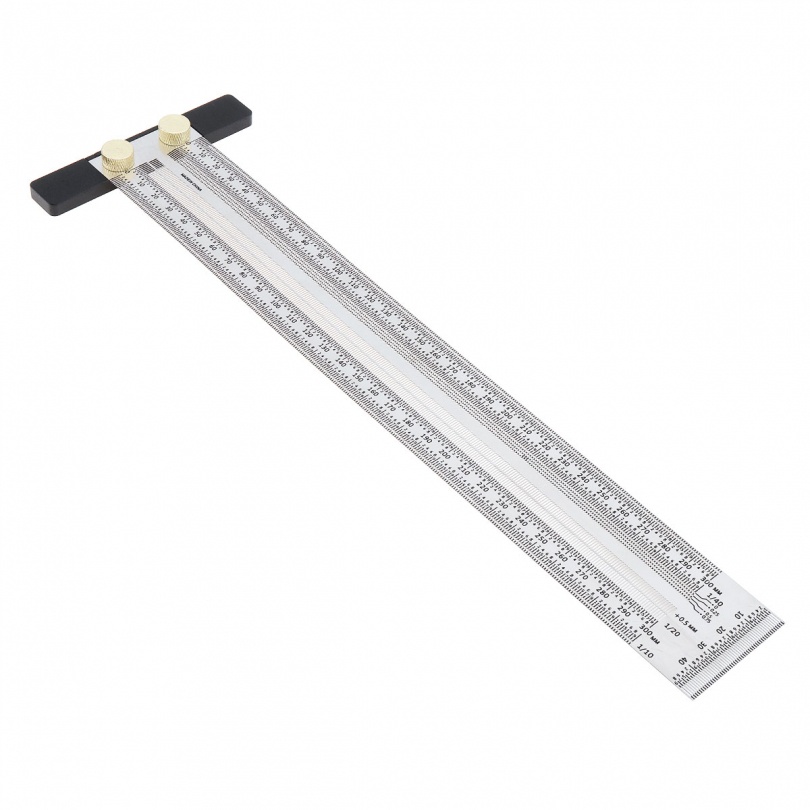 300mm Stainless Steel T-type Hole Multifunction Scale Ruler | Shopee ...