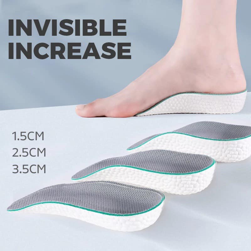 Men & Women Invisible Height Increase Insole / Comfortable Soft ...