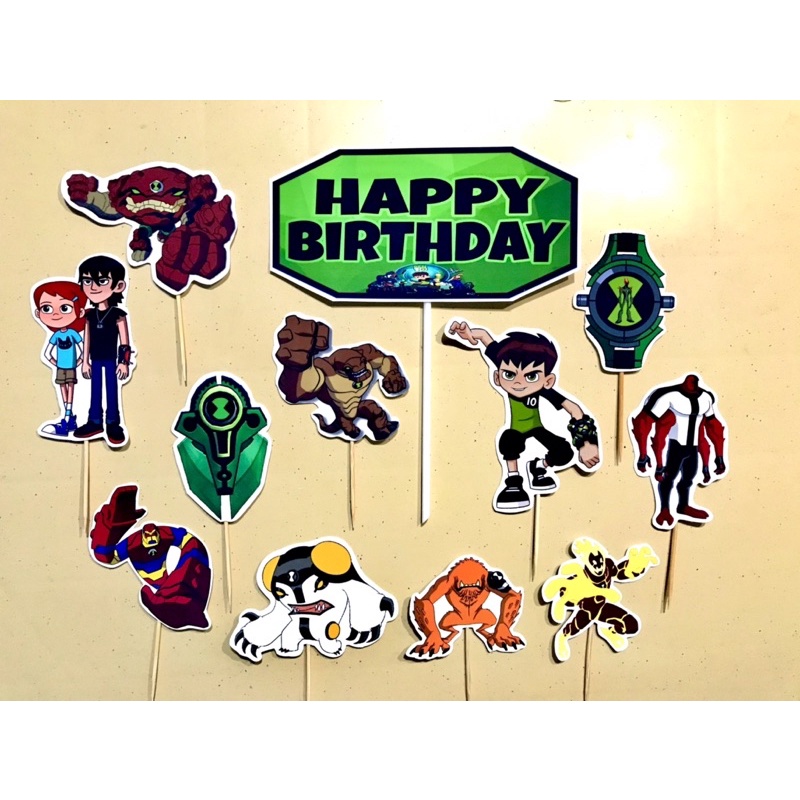Ben 10 Cake Topper 12pcs | Shopee Philippines