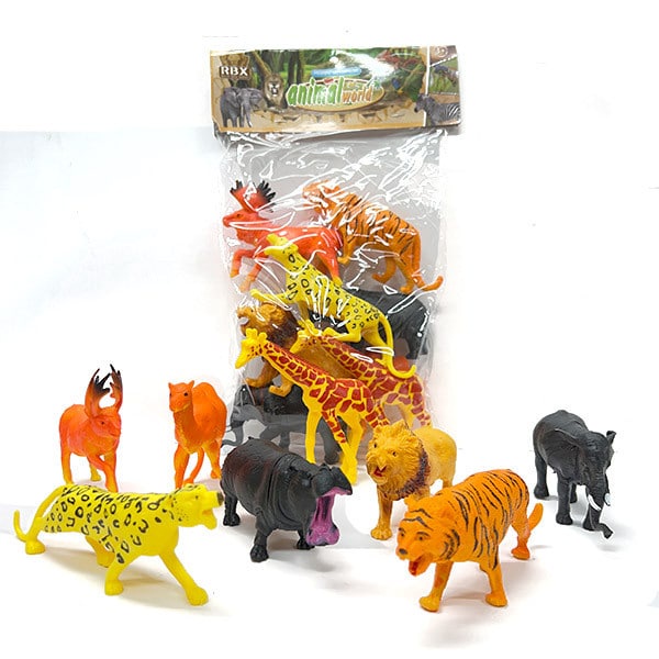 8in1 Rubber Animal World Toypalace | Shopee Philippines