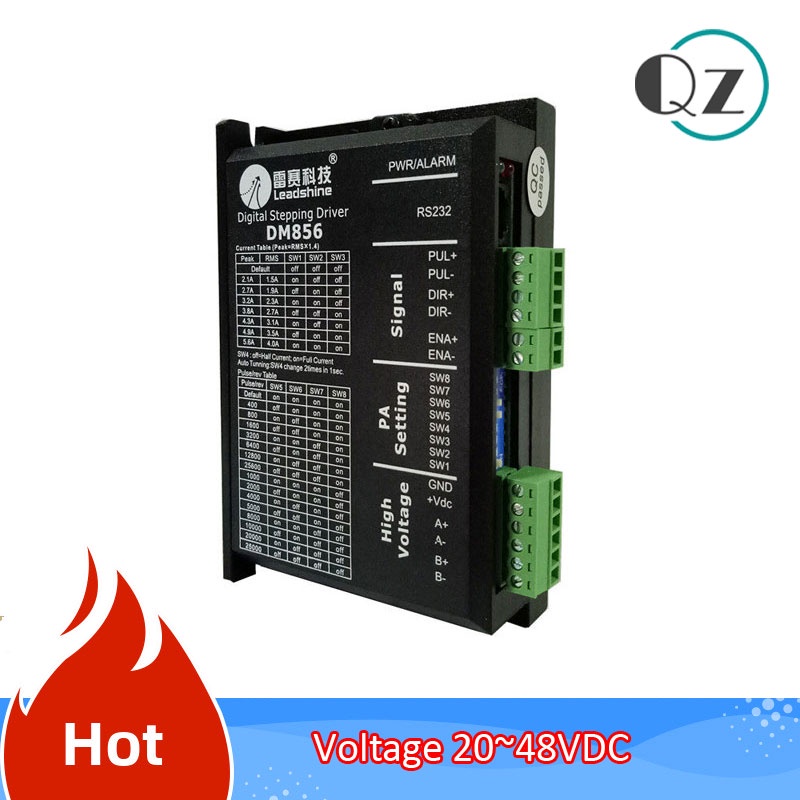 Leadshine DM856 2 Phase Stepper Driver 0.5A-5.6A for 57 60 Stepper ...