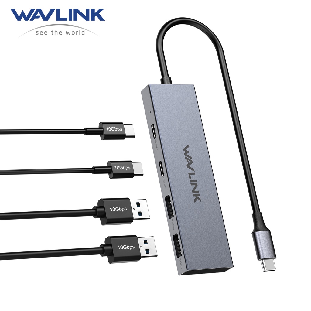 Wavlink Usb C 10gbps Hub 4-Port Superspeed Usb3.2 Gen2 Splitter ...
