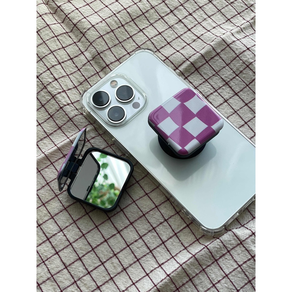 Check Mirror Pop Grip / Grip Tok (3 Colors) | Shopee Philippines