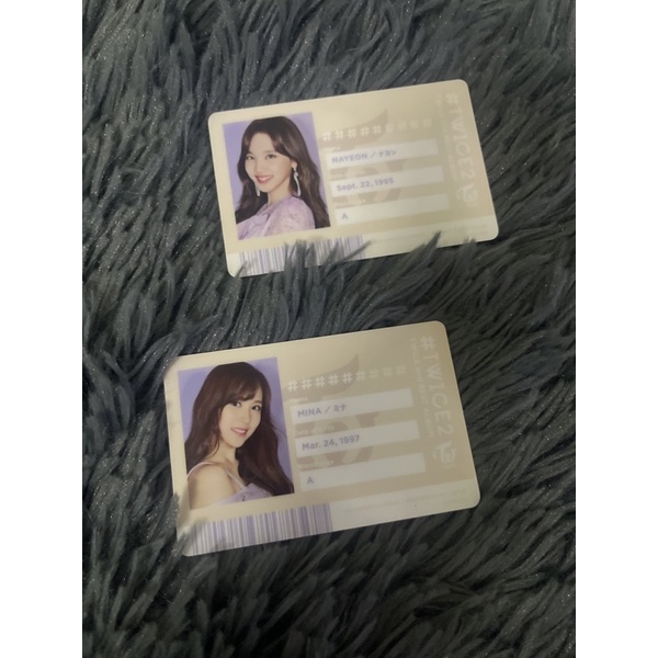 mina nayeon JAPAN ALBUM TWICE2 ID CARD | Shopee Philippines