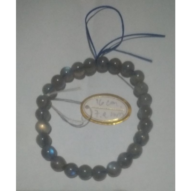 HQ Grey Moonstone Stone Crystal with Blue and Yellow Flashes Full ...