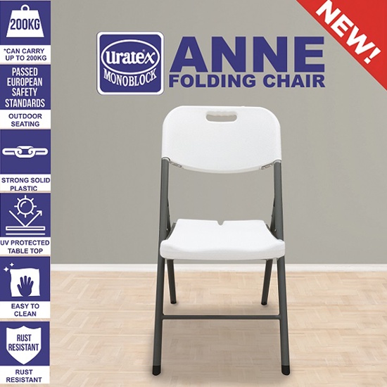 Uratex Monoblock Anne Folding Chair | Shopee Philippines
