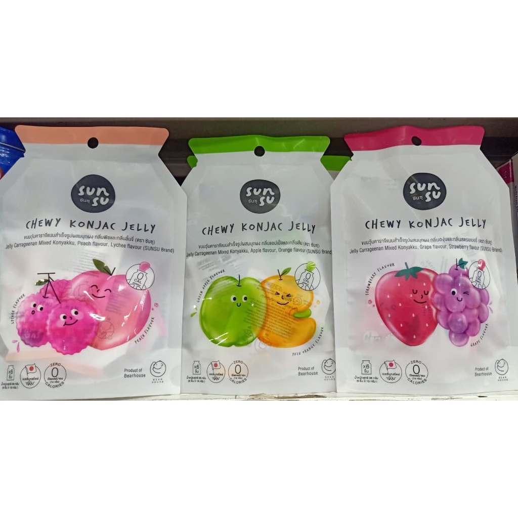 Sunsu Jelly Mixed With Konjac Delicious Fragrant 0 Calories Instant Carji With Dessert Pack ...