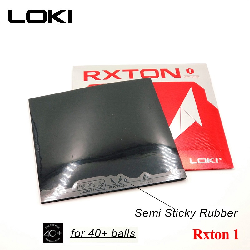 Loki Rxton 1 Table Tennis Rubber Red Black 1 Pack ITTF Approved Ping ...
