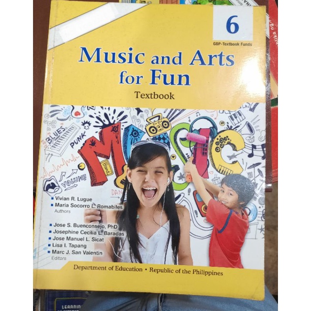 Music and Arts for Fun Textbook grade 6 deped | Shopee Philippines