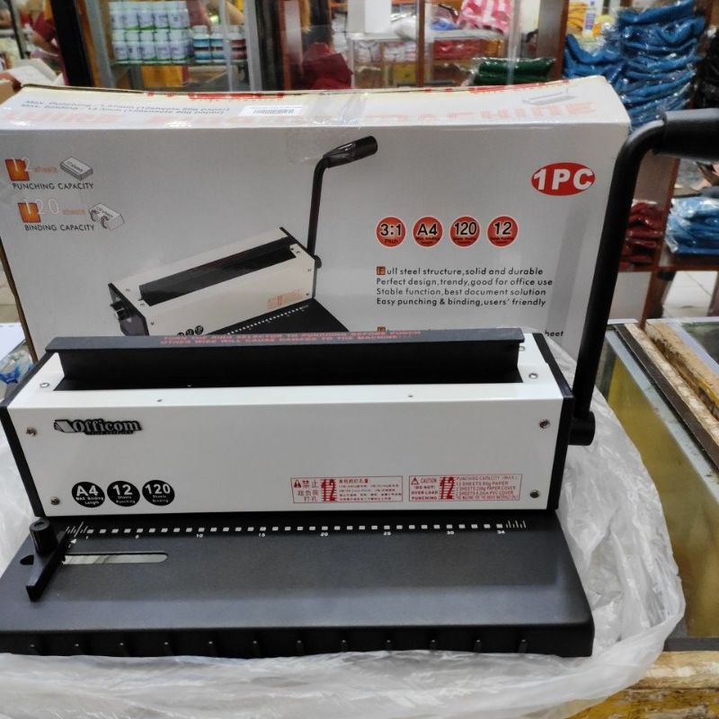 wire binding machine A4 Size(officom brand) | Shopee Philippines