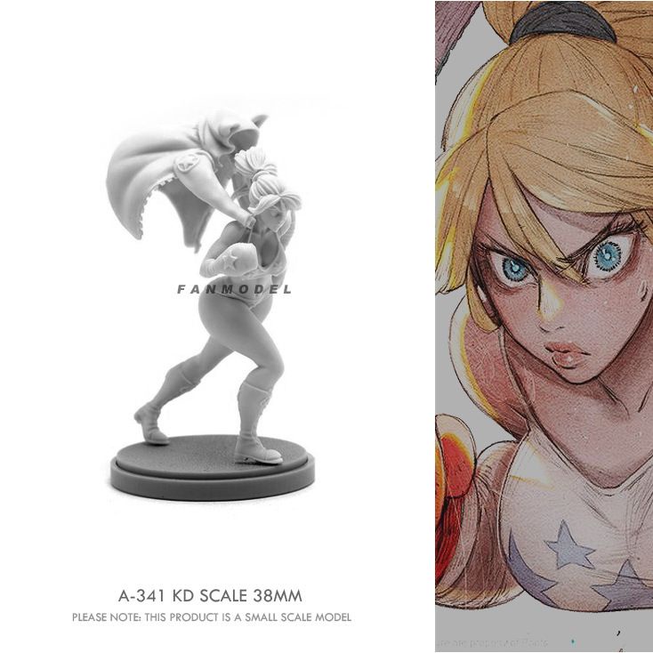 38mm Beauty Soldier Boxing Goddess Series Resin Model (Unassembled ...