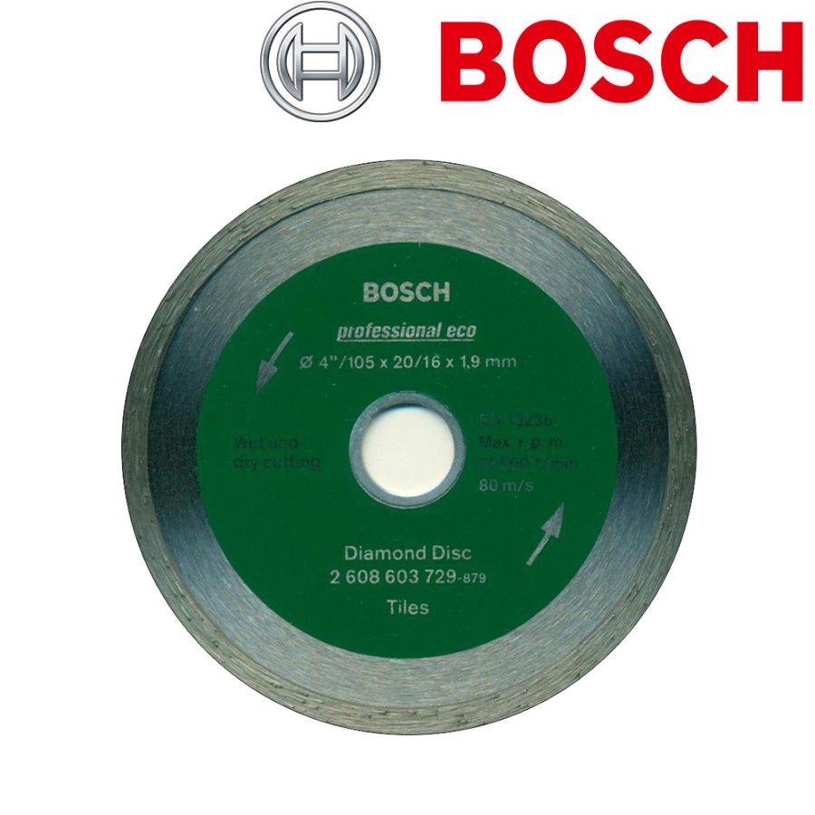 Bosch 105mm Stone Cut Ceramic Diamond Disc Continuous 2608603729 ...