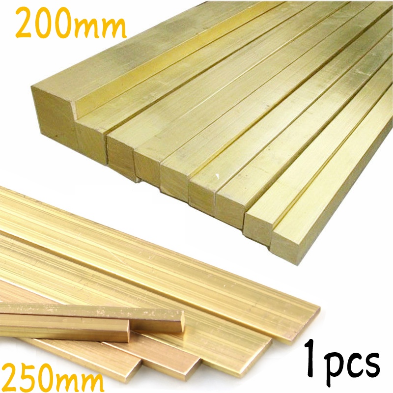 H59 Brass Flat Bar Plate Strip Length 200/250mm Metal Brass Solid Rod ...