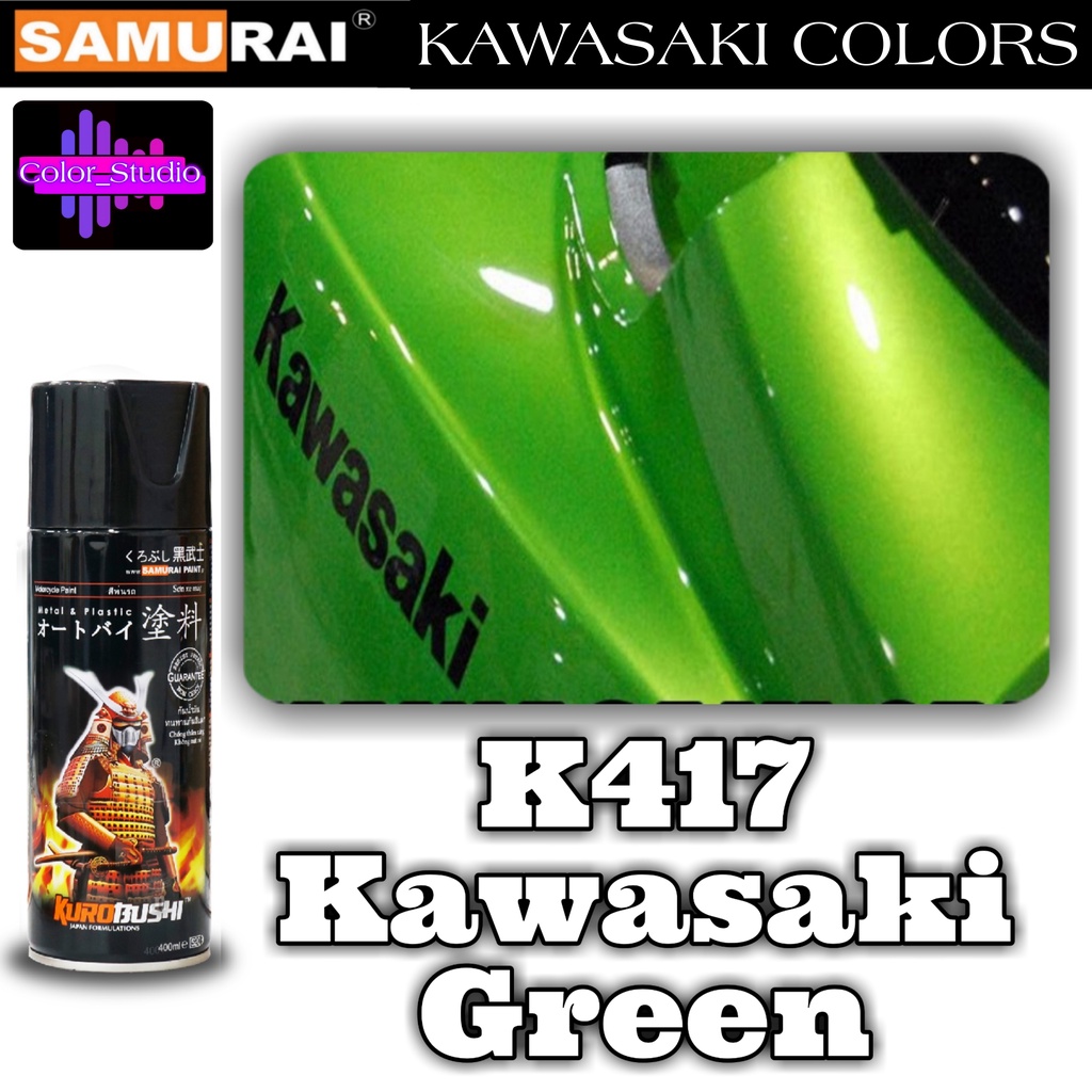 SAMURAI Spray Paint K417* Green Kawasaki - Cash on Delivery - COD | Shopee Philippines