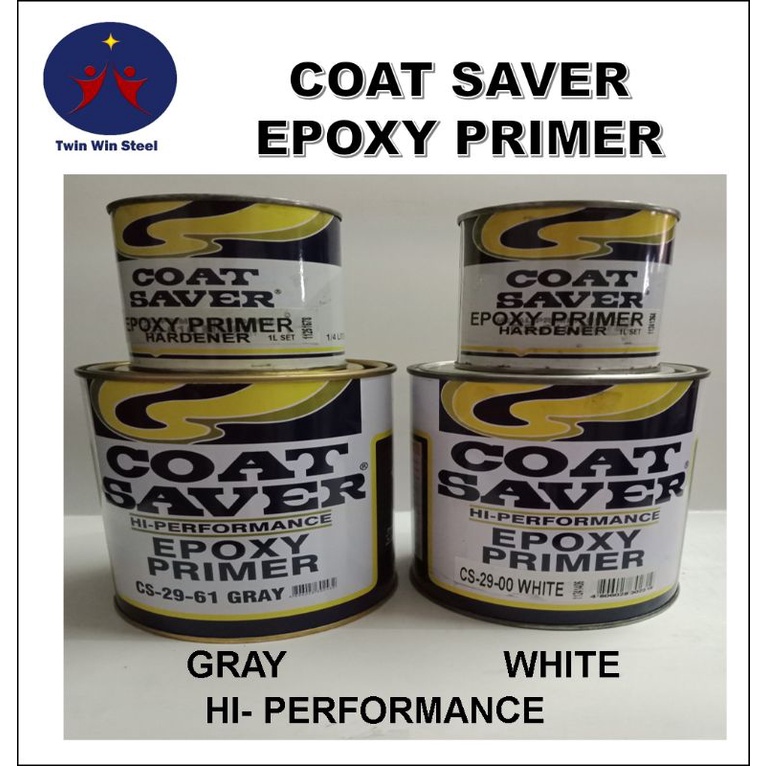 Coat Saver Epoxy Primer Gray &White (1Liter) | Shopee Philippines