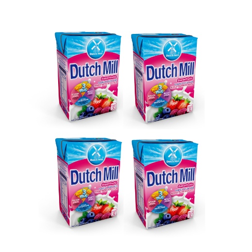 Dutch Mill Yoghurt Drink Superfruits with Mixed Berries Juice 90ml 4 ...