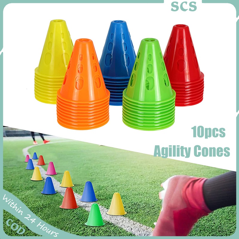 10Pcs Plastic Agility Cones Football Training Cones Sport Training ...