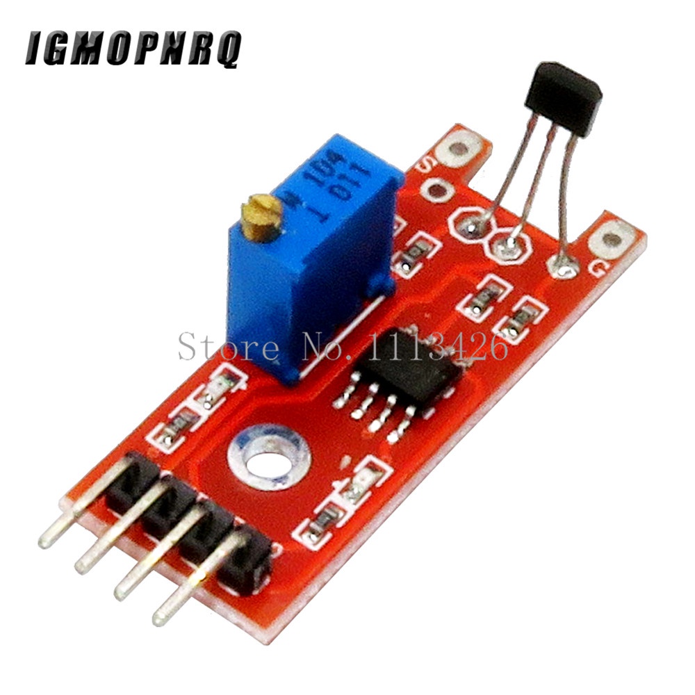 1pcs 4pin KY-024 Linear Magnetic Hall Switches Speed Counting Sensor ...