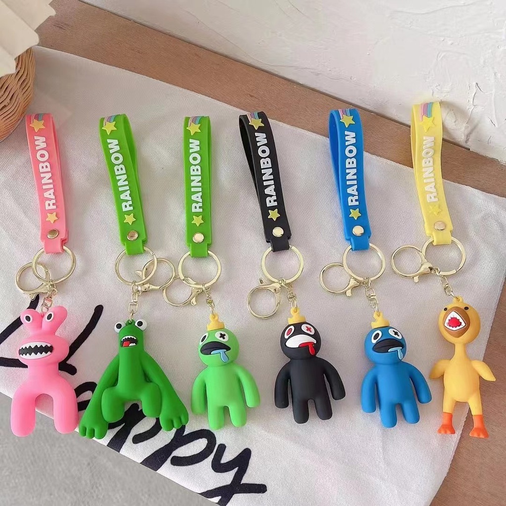 Rainbow Friends keychain rainbow friends Sausage Monster Slobber ...