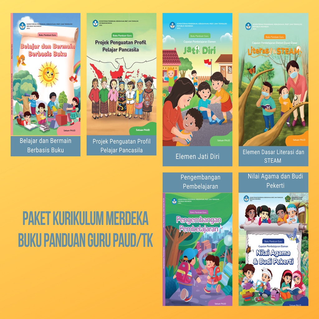 TEACHER'S GUIDE BOOK PACKAGE for PAUD/KINDERGARTEN Children (CONTAINS 6 ...