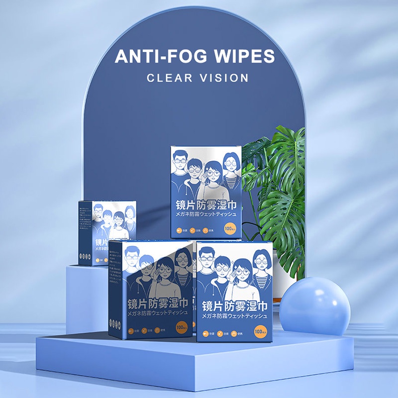 【10 Slice】Glasses Anti-Fog Cleaner Wipes Lenses Spectacles Sunglasses ...