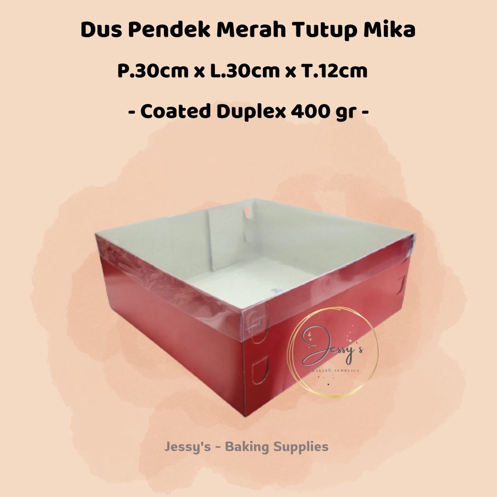 MERAH Mika Tall Red Cake Box Box 30 x 30 x 12 (Red) | Shopee Philippines