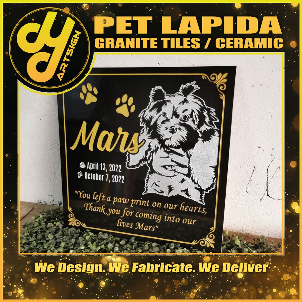 DYD ℠ • Ceramic Tiles Pet Lapida / Memorial Marker / Personalized ...