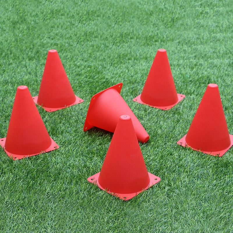 6pcs Plastic Agility Cones Soccer Cones Traffic Cone Sport Training ...