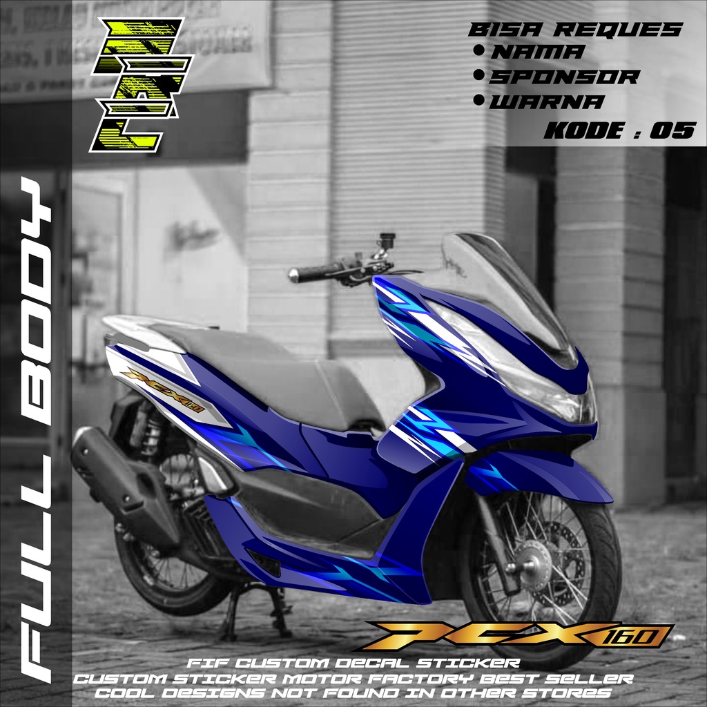 Full Body PCX 160-body Sticker - Full Body PCX Sticker Decal Src05 ...